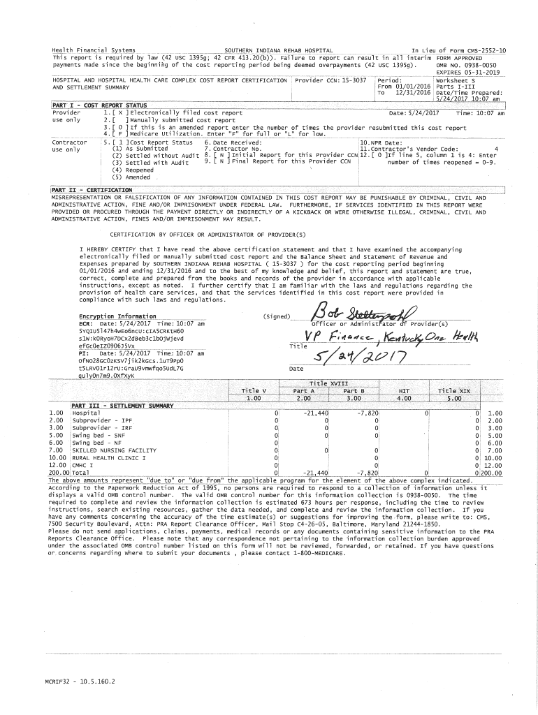 Fillable Online Southern Indiana Rehab Hospital - CHI Saint Joseph ...