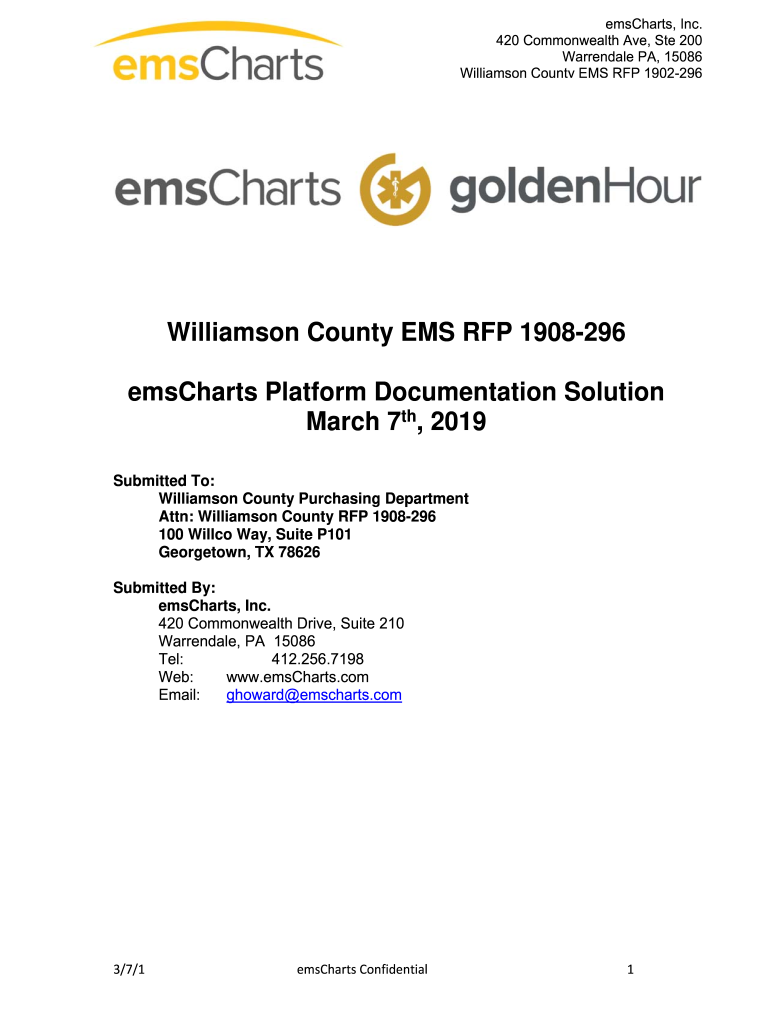 Fillable Online 190312 emsCharts ResponseWilliamson County EMS FINAL ...