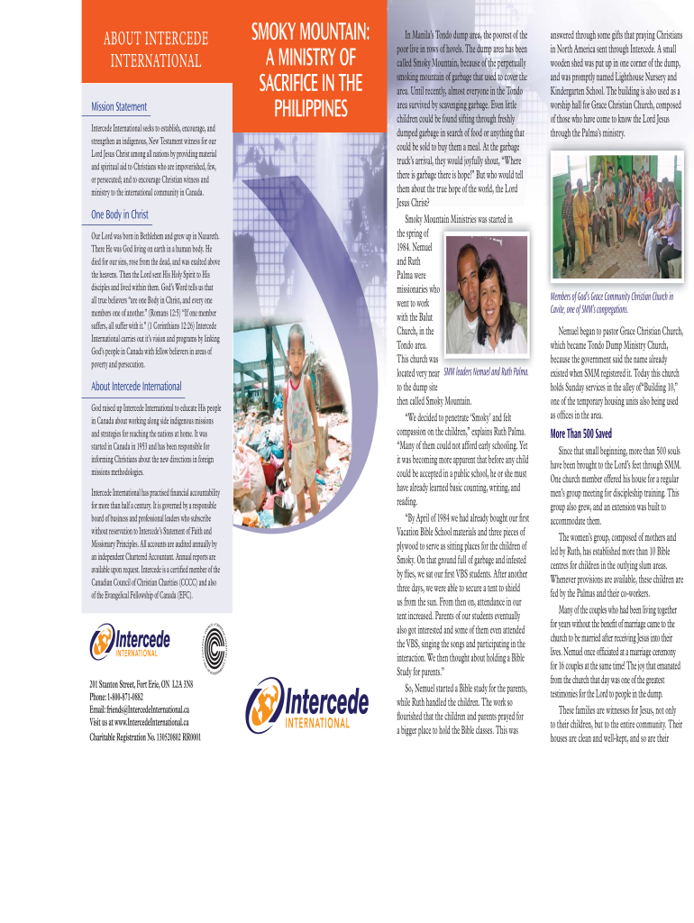 Fillable Online ABOUT INTERCEDE Fax Email Print - pdfFiller