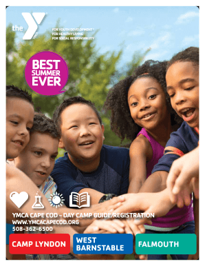 Fillable Online 2020 Summer Camp Guide - YMCA Cape Cod Fax Email Print - pdfFiller
