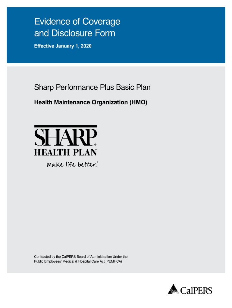 Fillable Online Sharp Health Plan Sharp Performance Plus Basic Plan ...