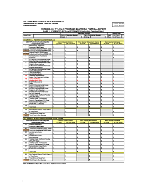 Fillable Online Form CB-496: Title IV-E Programs Quarterly Financial Report Fax Email Print ...