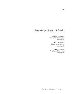 Fillable Online Anatomy of an I-9 Audit Fax Email Print - pdfFiller