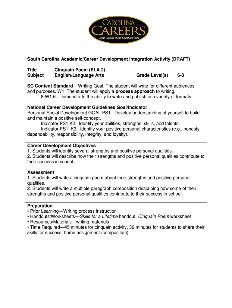 Fillable Online oklahoma academic standards english language arts ...