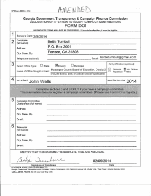 Fillable Online FORM RC - Columbia County Fax Email Print - pdfFiller