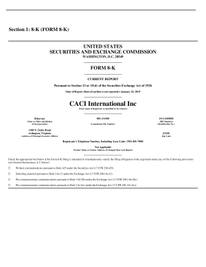 Fillable Online CACI International Inc - S&P Global: Sign In Fax Email ...