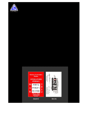 Fillable Online Outdoor Fireworks Display Permit Process Fax Email ...