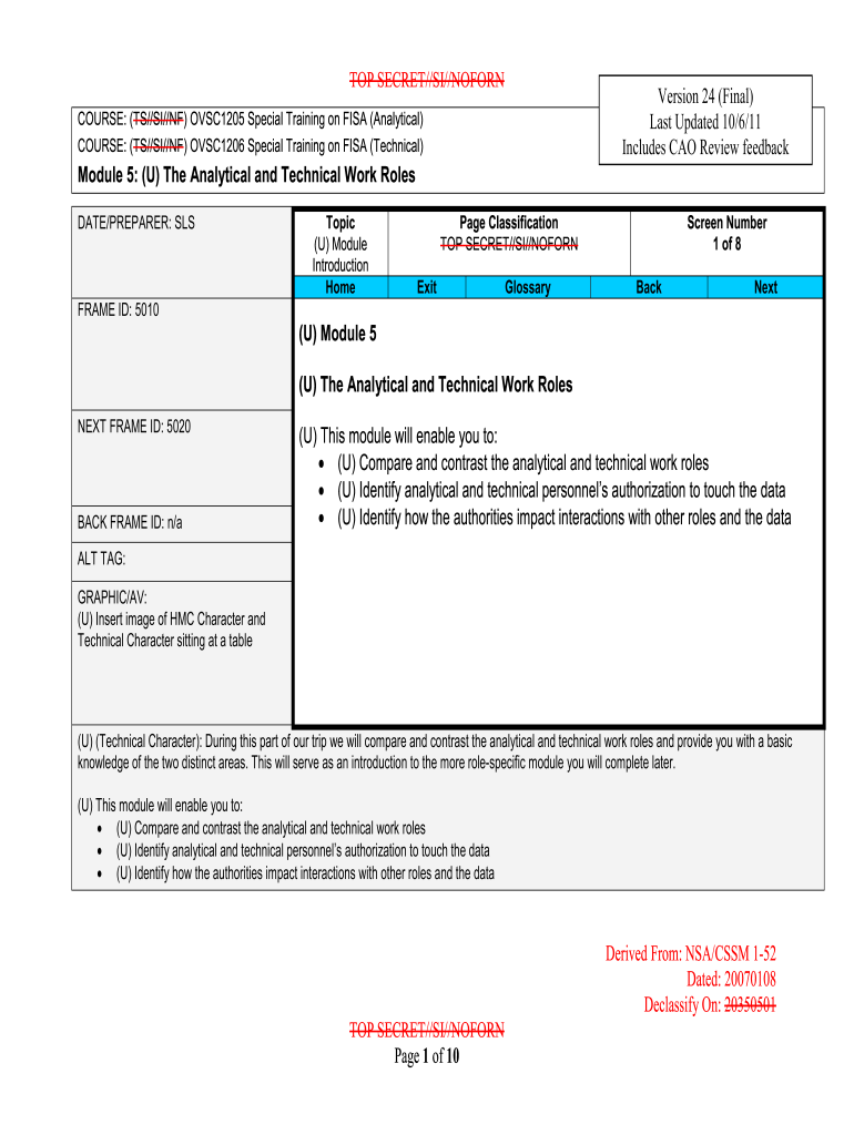 Fillable Online TOP SECRET//SI//NOFORN Fax Email Print - pdfFiller
