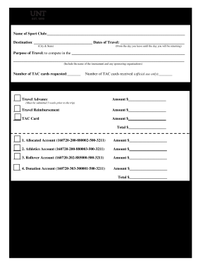 Fillable Online REQUEST TO TRAVEL FORM Fax Email Print - pdfFiller