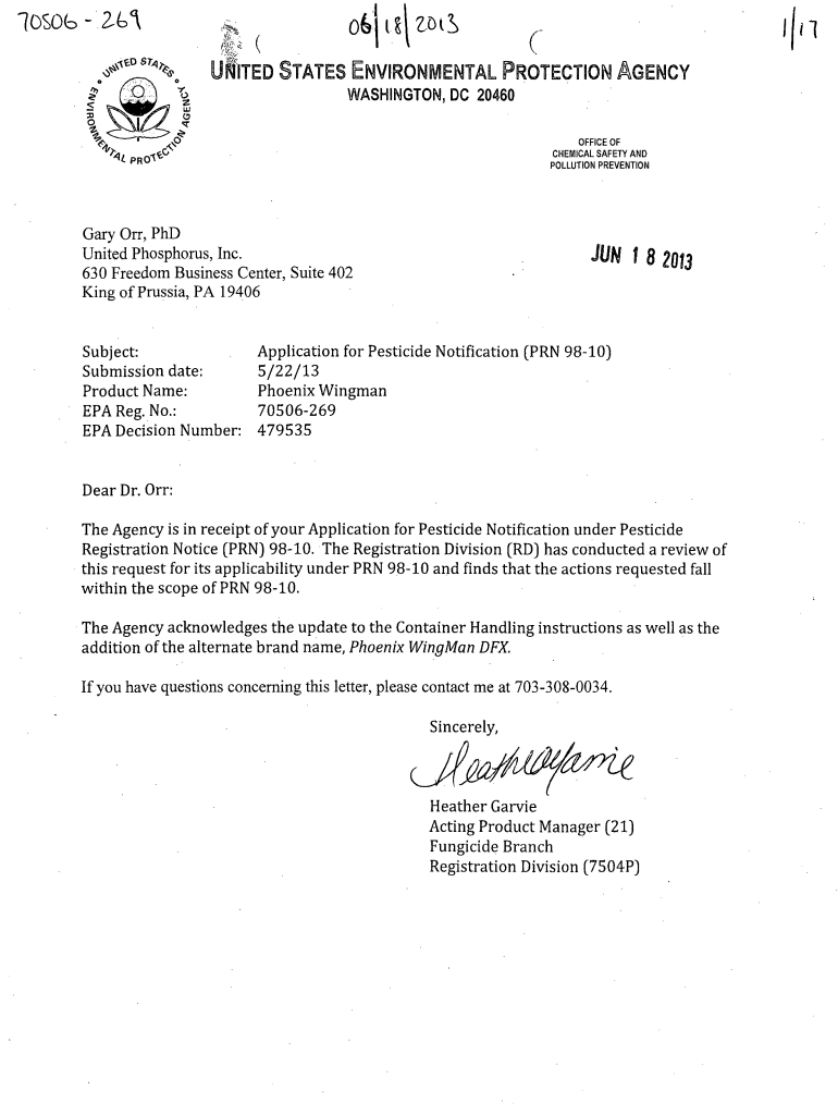 Fillable Online Agricultural Products -- UPL Fax Email Print - pdfFiller