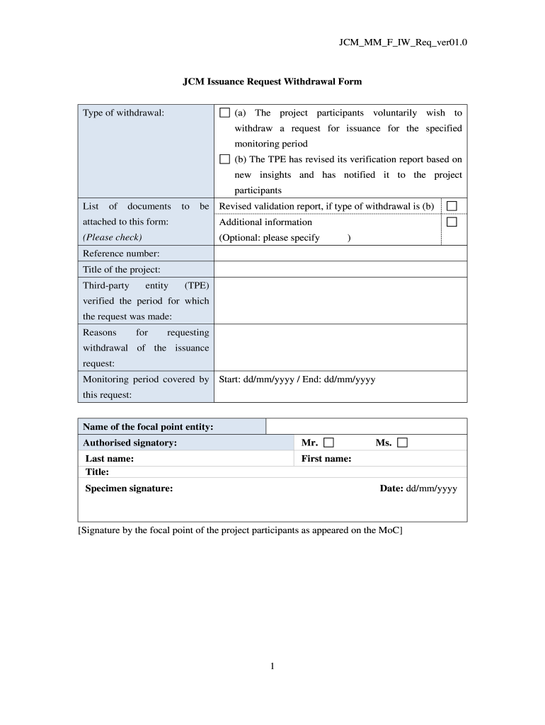 Fillable Online F-CDM-RtB CDM: FORM FOR SUBMISSION OF LETTER TO THE ...