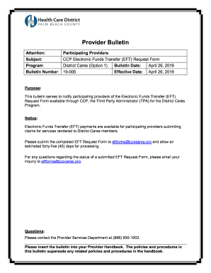 Fillable Online Provider Bulletin. Provider Bulletin Fax Email Print ...