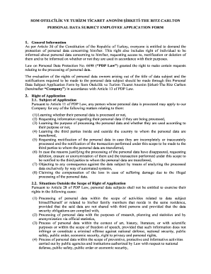 Fillable Online som-otelcilik-ve-turizm-tic.-a.s.-employee-application ...