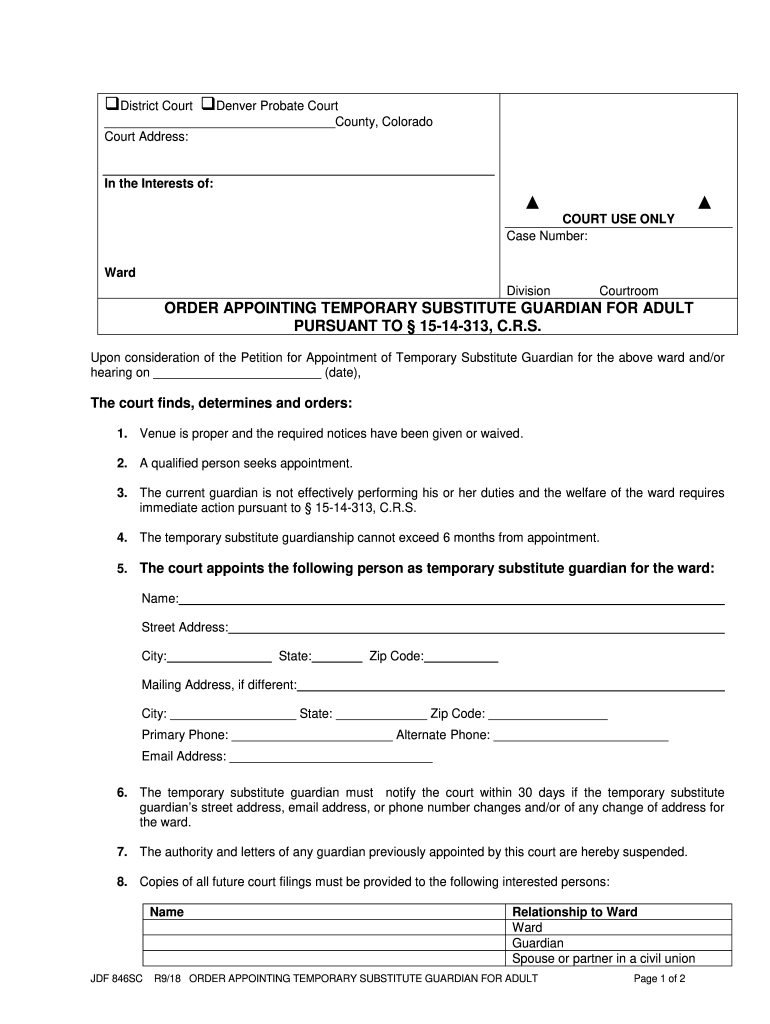 Fillable Online Our Colorado Probate Lawyer's Guide to Guardianships ...