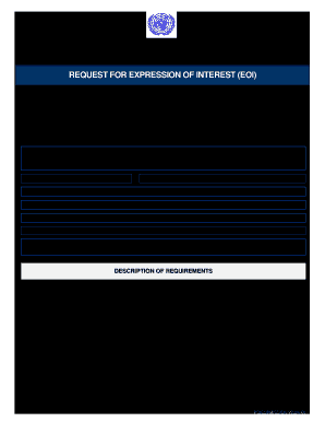 Fillable Online EOI Mission Template - Agenda INFN Fax Email Print - pdfFiller