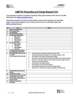 Fillable Online esMD HIH Environment Data Submission Request Form Fax ...