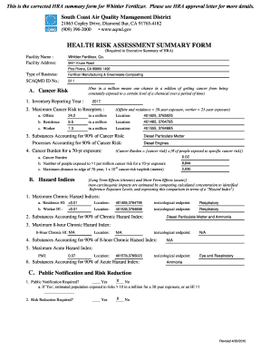 Health Risk Assessment Form 2020 2022 Fill And Sign Printable - Riset