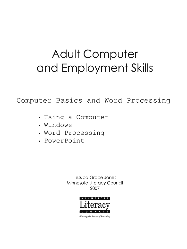 Fillable Online Chapter Three: Basic Word Processing - PDF Free Download Fax Email Print - pdfFiller