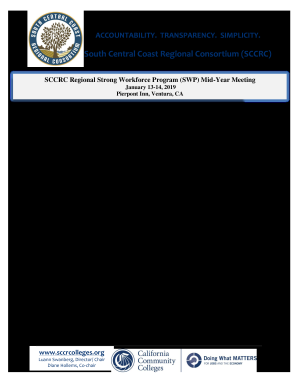 Fillable Online SCCRC Regional Strong Workforce Program (SWP) Mid-Year ...
