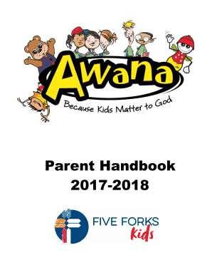 Fillable Online Welcome to AWANA Fax Email Print - pdfFiller