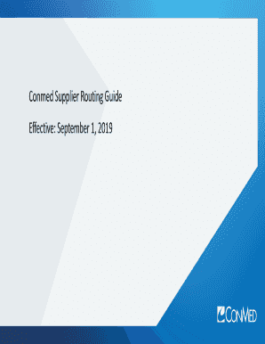 Fillable Online Conmed Supplier Routing Guide Fax Email Print - pdfFiller
