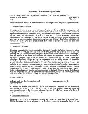 10+ Free Editable Software Development Agreement Templates in MS Word ...
