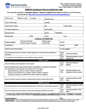 Fillable Online () PRIOR AUTHORIZATION FORM Fax Email Print - pdfFiller