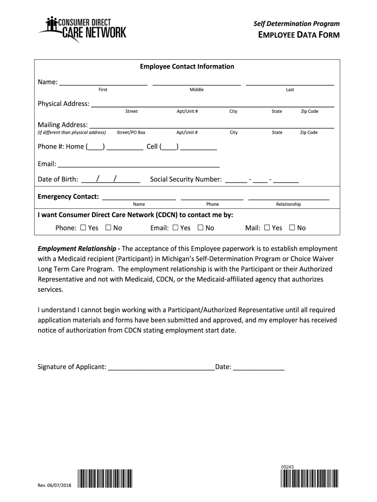 Fillable Online This packet is ONLY for prospective employees of a Participant enrolled with ...