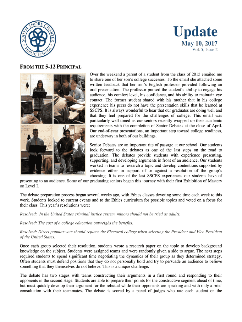 Fillable Online south shore charter school - South Shore Charter Public ...