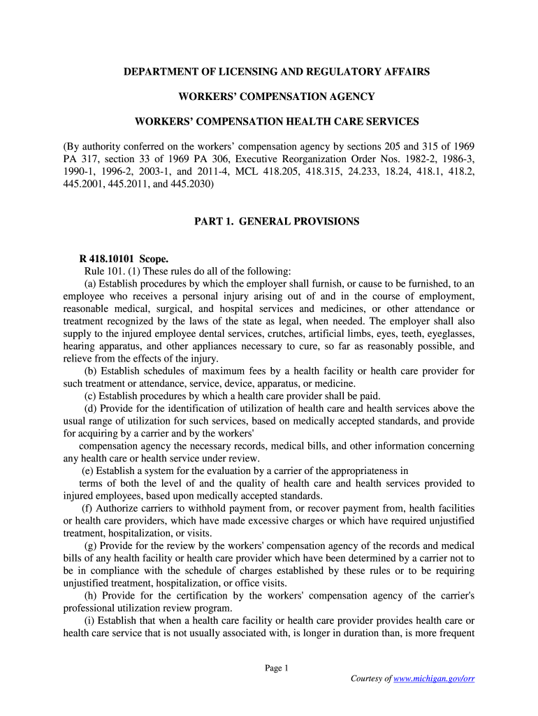 Fillable Online PA 317, section 33 of 1969 PA 306, Executive ...