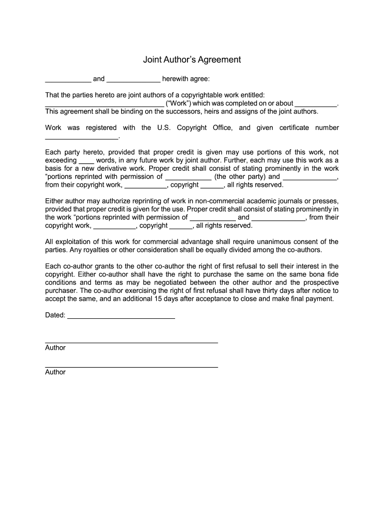 Authorship Form