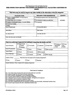 Fillable Online Fire Inspection Report - sojourners care network Fax ...