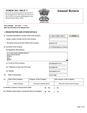 Mgt 7 Form - Fill Online, Printable, Fillable, Blank | pdfFiller