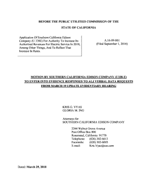 Fillable Online A1609001-SCE Motion to Enter Into Evidence.docx Fax ...