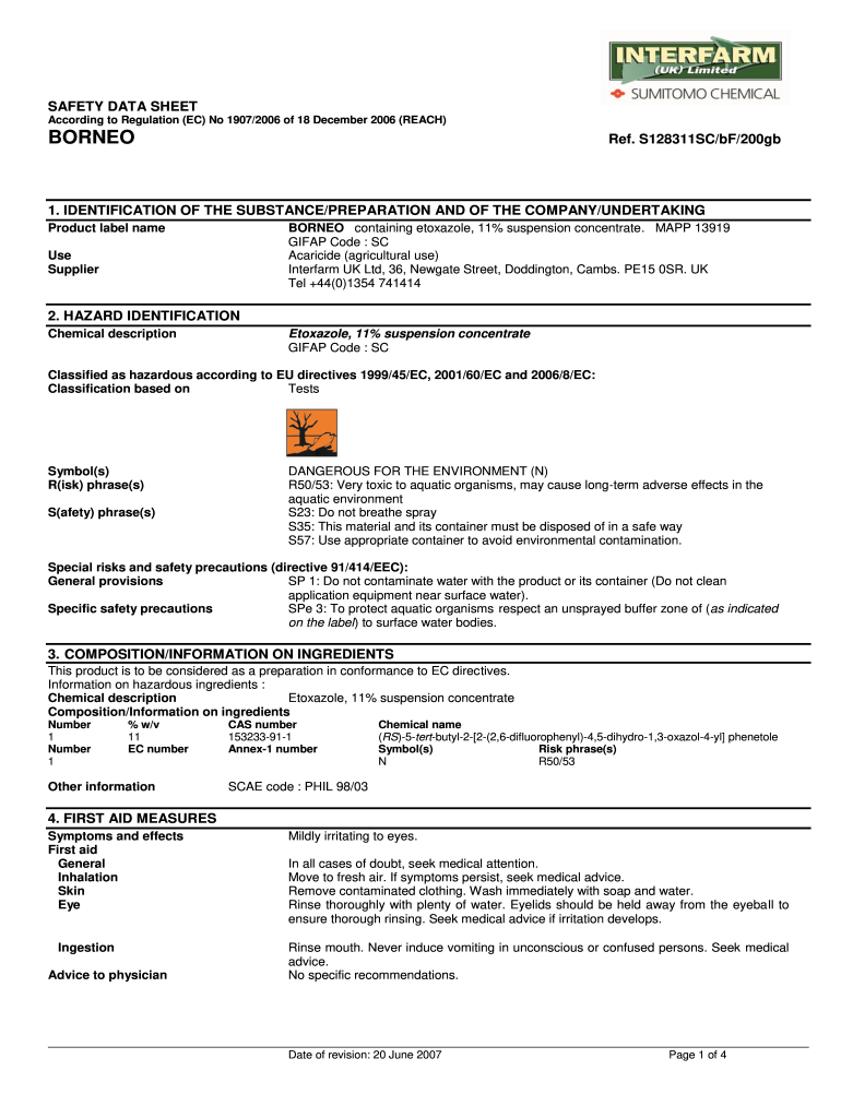Fillable Online SECTION 5: Firefighting measures Safety data sheet ...