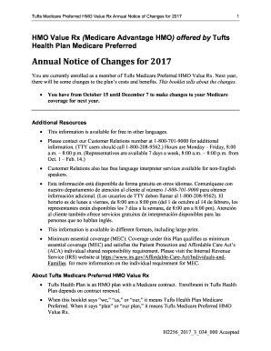 Fillable Online H225620173034000 HMO Value Rx ANOCWorc. Proposed ...