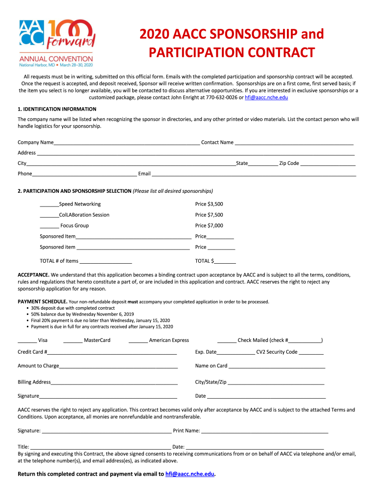 Fillable Online Emails With The Completed Participation And Sponsorship