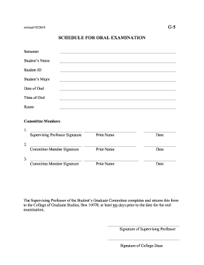 Fillable Online What are Oral Exams in Graduate School?The Best Master ...