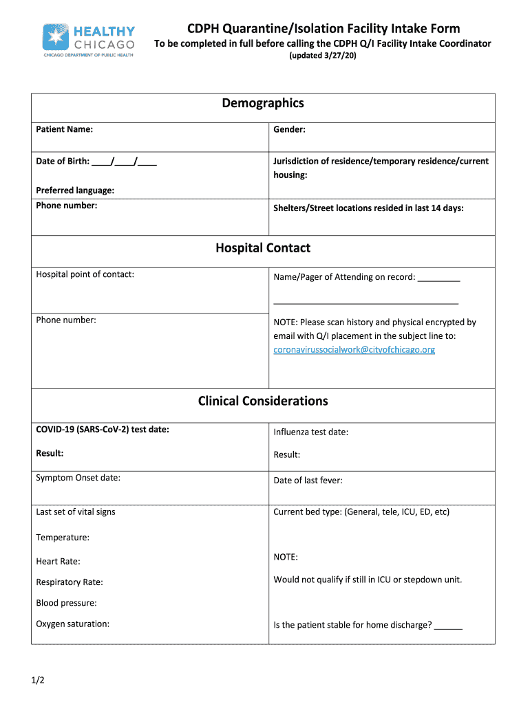 Fillable Online CDPH Health Alert: Discharge of High-Risk COVID-19 PIU or ... Fax Email Print ...