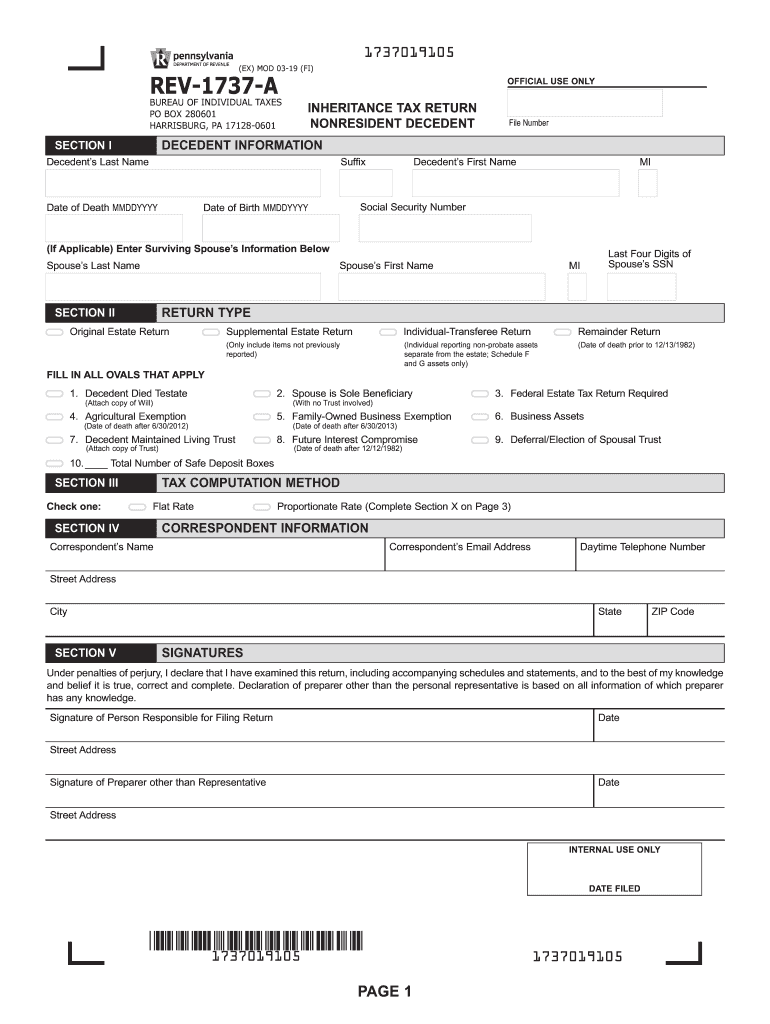 Fillable Online Pennsylvania Form PA-1 (Use Tax Return and Instructions ... Fax Email Print ...