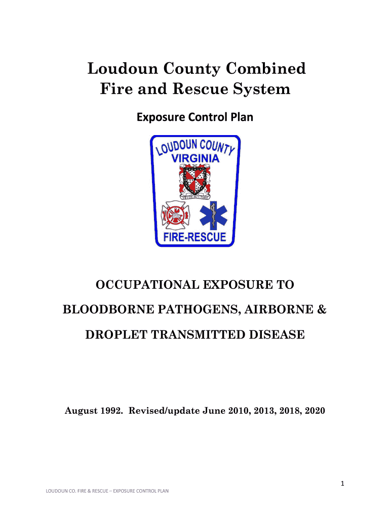 Fillable Online Loudoun County Combined Fire and Rescue System Exposure ...
