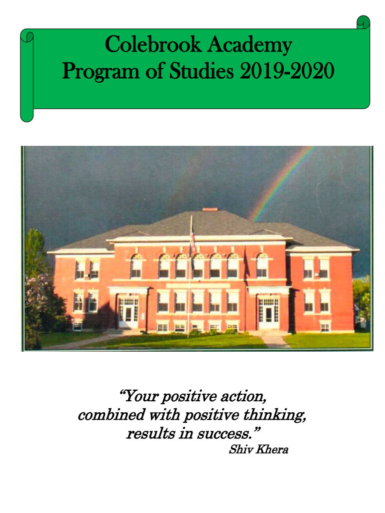 Fillable Online Colebrook Academy Fax Email Print - pdfFiller