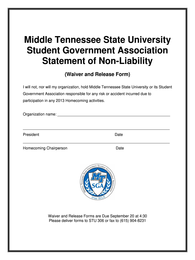 Fillable Online Statement of Non-Liability Fax Email Print - pdfFiller