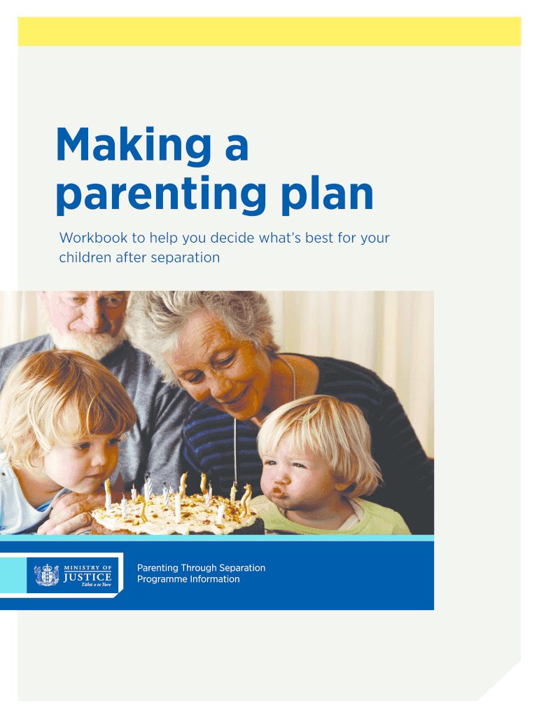 Fillable Online Parenting plans and parenting orders.. what's the ...