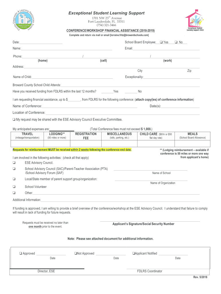 Fillable Online Parent Request for Financial Assistance 15-16 copy 2 ...