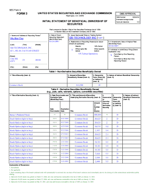 Fillable Online FORM 3 - GSI Technology Fax Email Print - pdfFiller
