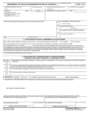 Fillable Online SF 30 - Amendment 0010.pdf Fax Email Print - pdfFiller