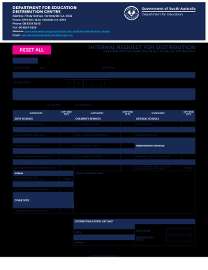 Fillable Online External Distribution Request Form - Department for ...