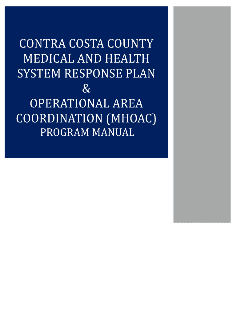 Fillable Online MHOAC PROGRAM MANUAL. Incident Response Guide Annex Fax ...