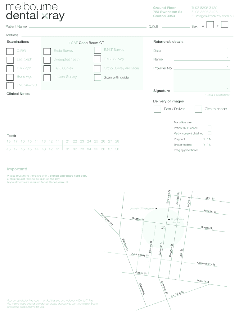 Fillable Online dental x-ray referral form A4 MDX Fax Email Print ...